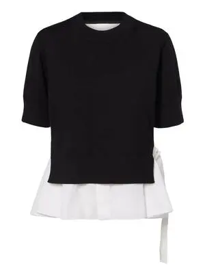 Sacai Paneled Top - Black