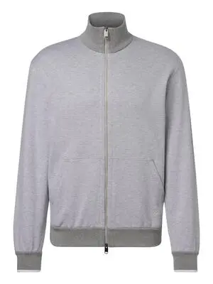 Brioni Cotton-blend Track Jacket - Grey