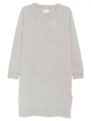 Gant Crew-neck Midi Dress - Grey