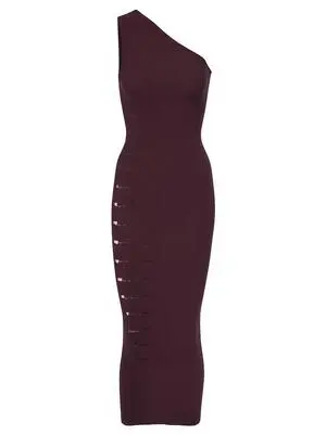 Wolford Slash One-shoulder Midi Dress - Purple