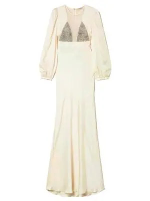 TWINSET Mesh-panel Dress - Neutrals