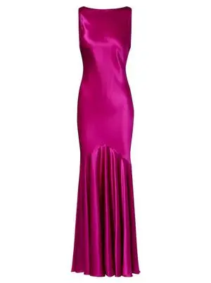 Nina Ricci Open-back Maxi Dress - Pink