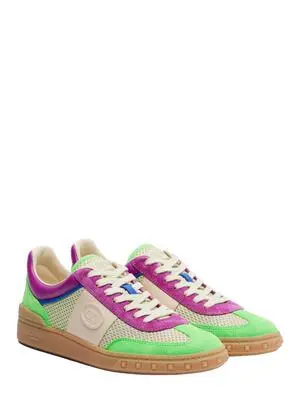 Valentino Garavani Upvillage Leather-trimmed Sneakers - Multicoloured