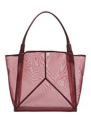 Victoria Beckham Mesh Tote Bag - Burgundy