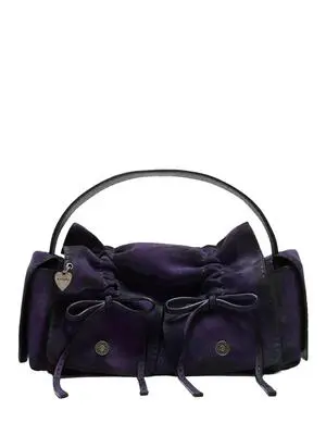 Acne Studios Heart-Charm Shoulder Bag Purple
