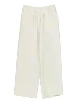 ALYSI Elasticated-waistband Wide Leg Trousers - Neutrals