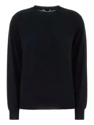 Prada Cashmere Crew Neck Sweater - Black