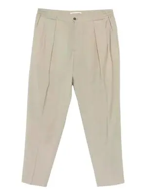 BRIGLIA 1949 Pleated Drawstring Trousers - Neutrals