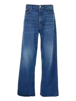 Calvin Klein Logo-patch Regular Fit Jeans - Blue