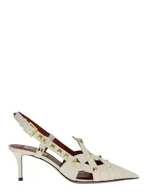 Valentino Garavani Studded Pointed Pumps - Neutrals