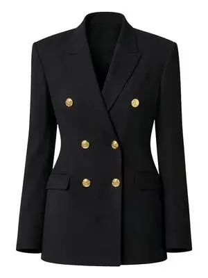 Elisabetta Franchi Double-breasted Blazer - Black