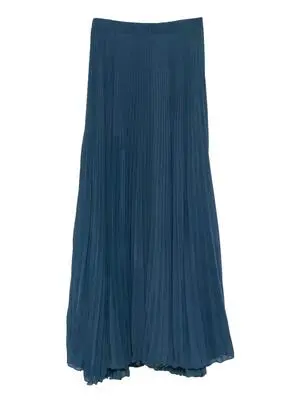 Patrizia Pepe Pleated Maxi Skirt - Blue