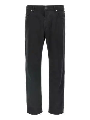 Stone Island Five-pocket Straight Leg Jeans - Black
