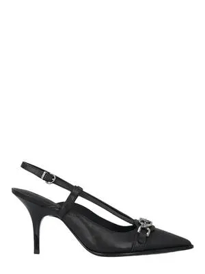 Pinko Buckle-embellished Slingback Pumps - Black