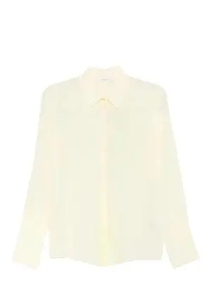 Patrizia Pepe Crepe Long-sleeve Shirt - Neutrals
