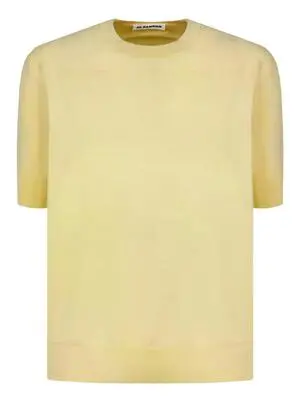 JIL SANDER Cotton Short-sleeve T-shirt - Yellow