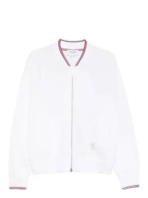 Thom Browne Zip-up Bomber Jacket - White