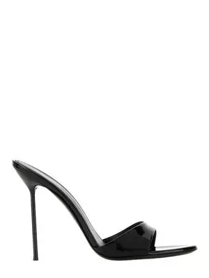 Paris Texas Lidia Single-strap Heeled Mules - Black