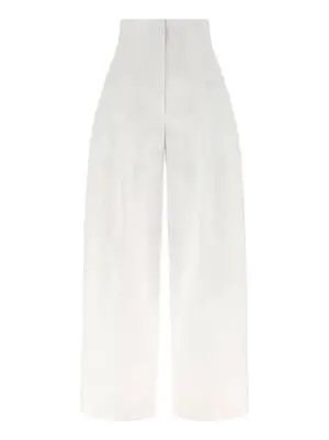 Jacquemus High-waisted Trousers - White