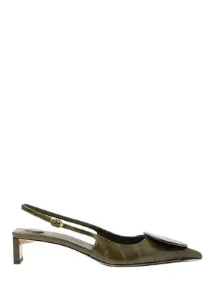 Jacquemus Duelo Slingback Pumps - Green