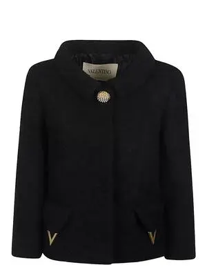 Valentino Garavani Button Jacket - Black