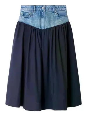 Sandro Flared Midi Skirt - Blue