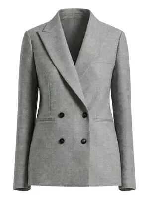 Peserico Pocket Double-breasted Blazer - Grey