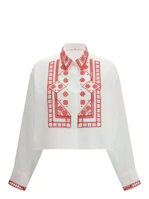 Ermanno Scervino Embroidered Shirt - White