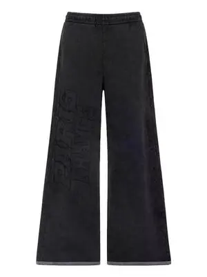 Vetements Paris Wide-leg Trousers - Black