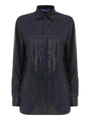 Ralph Lauren Adrien Rhinestone-embellished Shirt - Blue