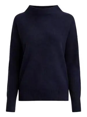 Vince Funnel-neck Sweater - Blue