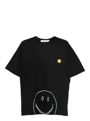 Joshua Sanders X Smiley Outline Logo T-shirt - Black