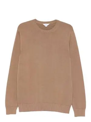 Malo Crew Neck Sweater - Brown