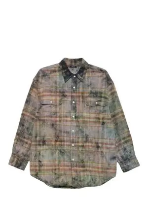 R13 Plaid Shirt - Grey