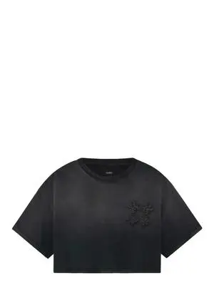 Amiri Quad Cropped T-shirt - Black
