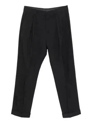 Paul Smith Pleated Wool Trousers - Black