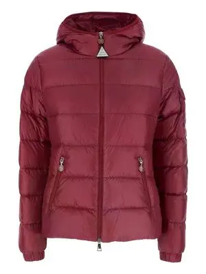 Moncler Glesse Hooded Quilted Jacket - Red