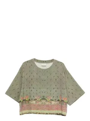 PIERRE-LOUIS MASCIA Adanastr Floral-print Top - Green