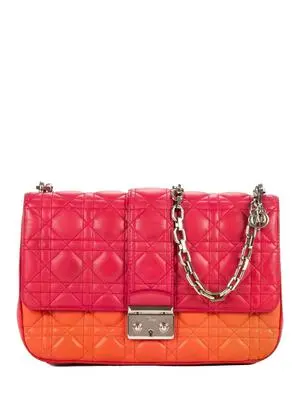 Dior Quilted Chain-strap Cross Body Bag - Red