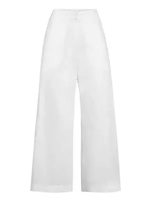 Brunello Cucinelli Pleated Palazzo Pants - White