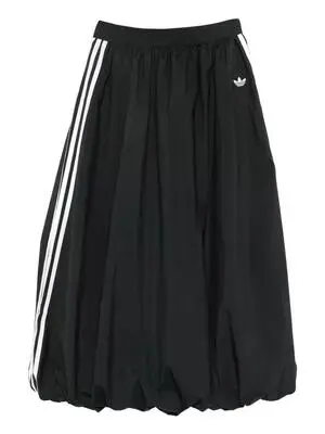 Adidas Stripe-detail Maxi Skirt - Black