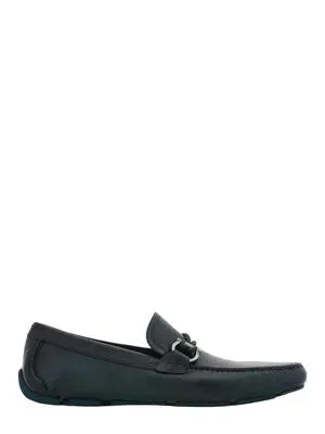 FERRAGAMO Gancini Hardware Loafers - Blue