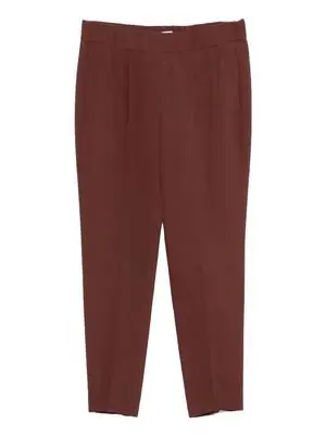 Brunello Cucinelli Elasticated Trousers - Brown