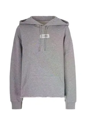 MAISON MARGIELA Numbers-patch Hoodie - Grey