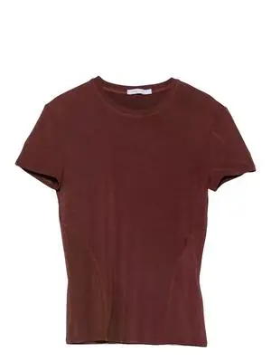 Patrizia Pepe Slim T-shirt - Brown