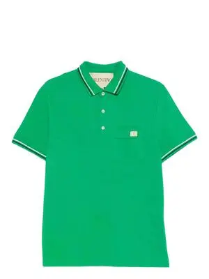 Valentino Garavani Pocket Trim Polo T-shirt - Green