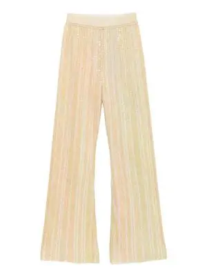Missoni Sequin-embellished Trousers - Neutrals