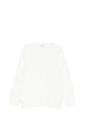 Victoria Beckham V-neck Long-sleeve Sweatshirt - White