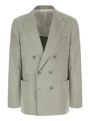 Brunello Cucinelli Double-breasted Blazer - Green