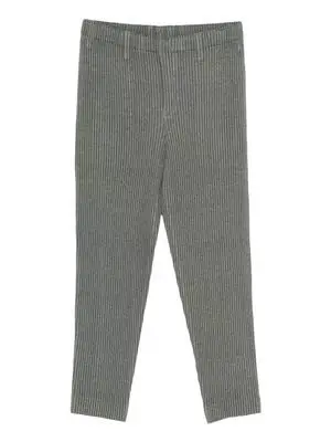 Issey Miyake Pleated Tapered Trousers - Grey